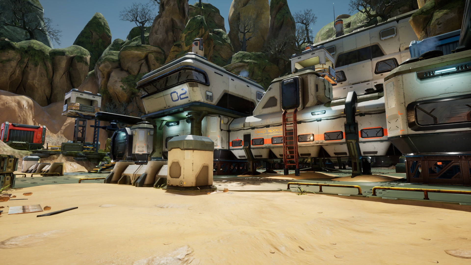 3D model Modular Sci-Fi Military Base VR / AR / low-poly | CGTrader