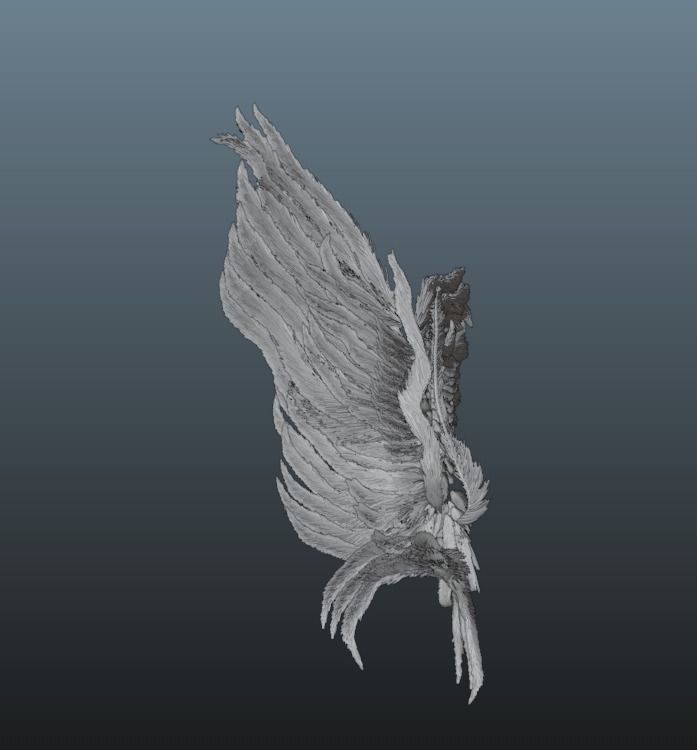 Realistic Angel Wings Procedural rigged and animated free 3D model ...