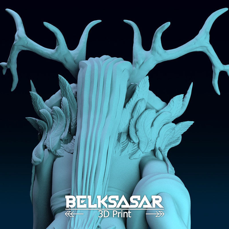 Female Wendigo Pose 2 3D model 3D printable | CGTrader