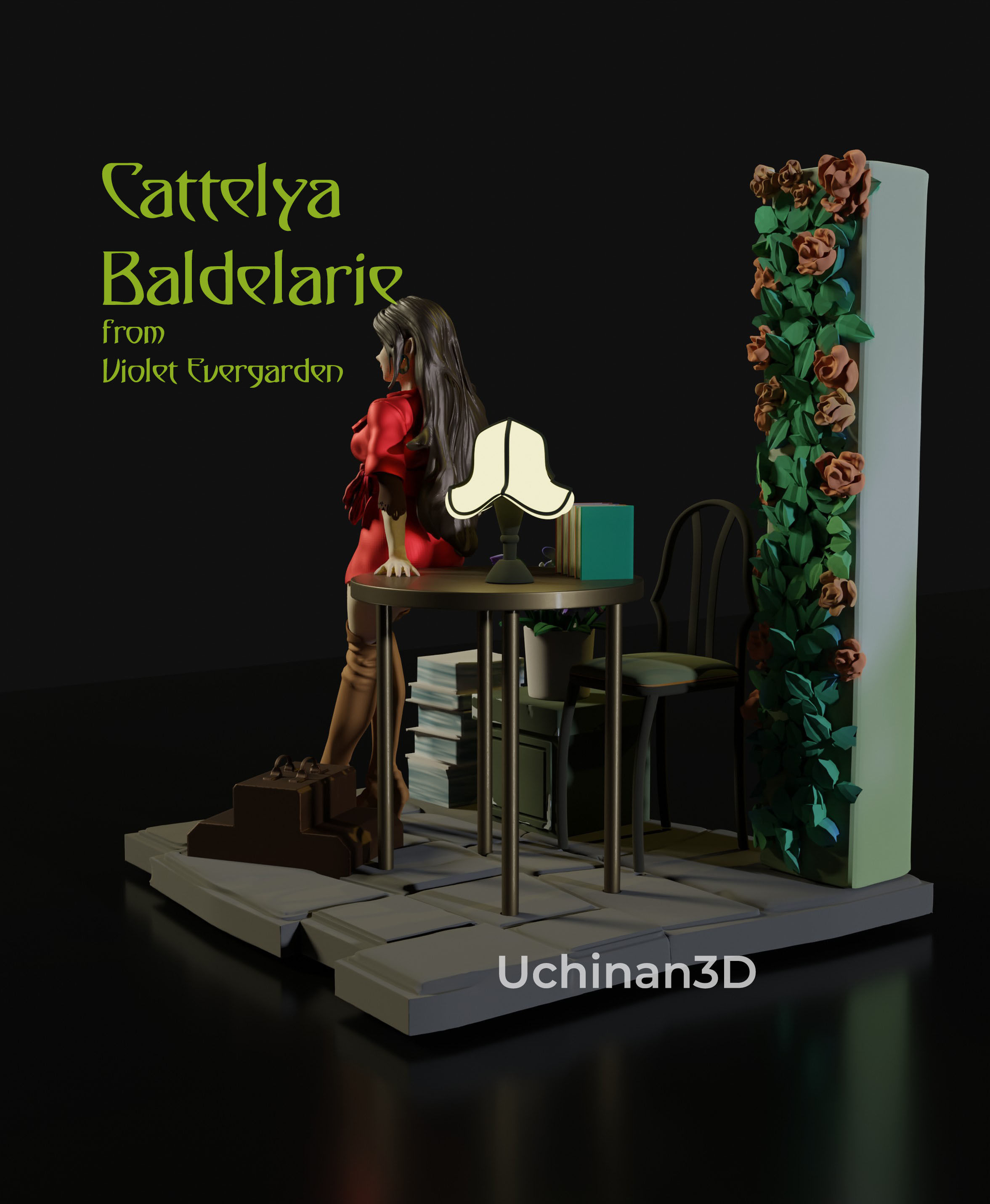Cattleya Baldelarie anime version 3D model 3D printable | CGTrader