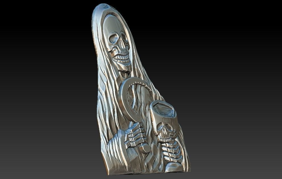 Death skull 3D model 3D printable | CGTrader