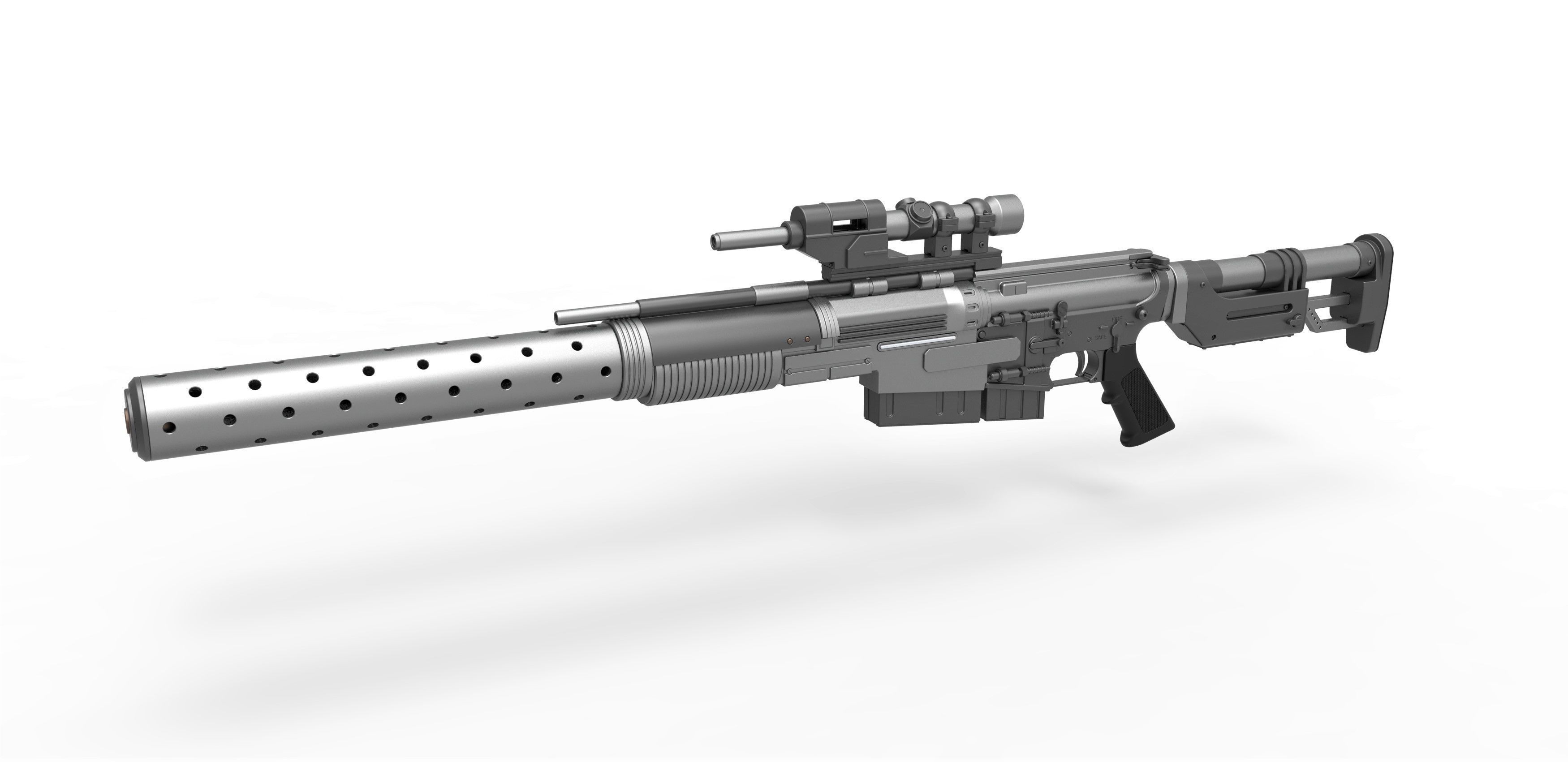 Sniper Blaster rifle A300 from the movie Rogue One 2016 3D model | CGTrader