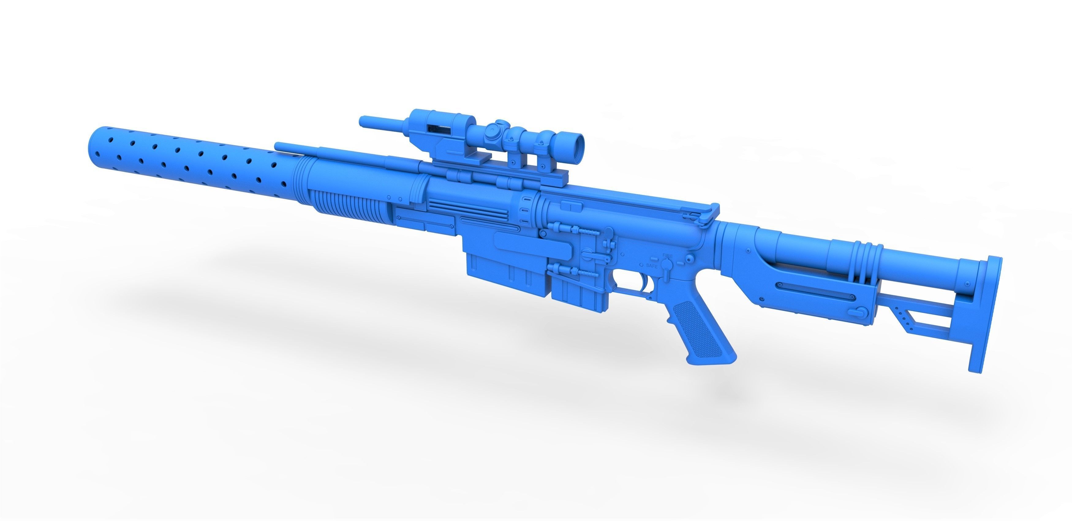 Sniper Blaster rifle A300 from the movie Rogue One 2016 3D model | CGTrader