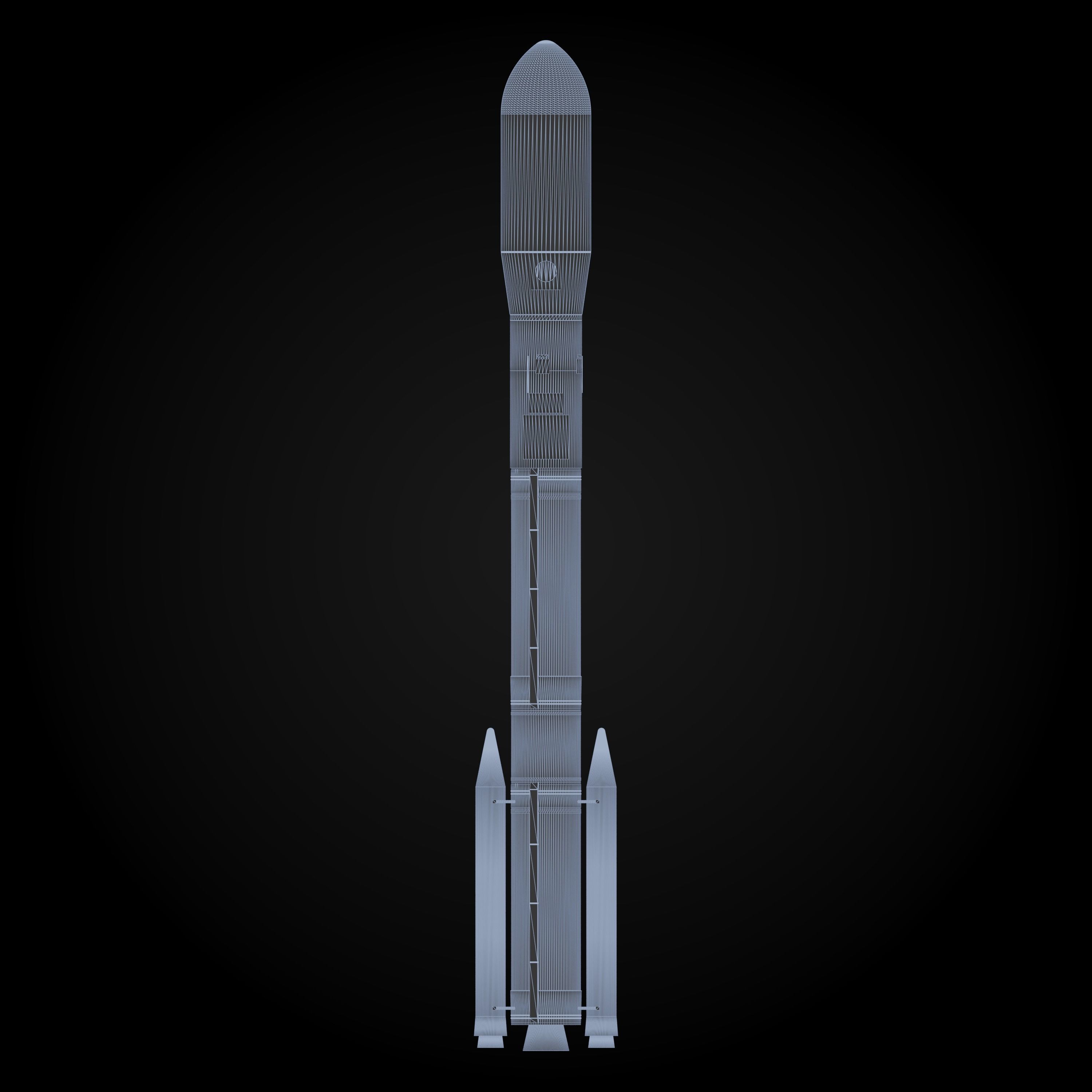 Delta Lite rocket 3D model | CGTrader
