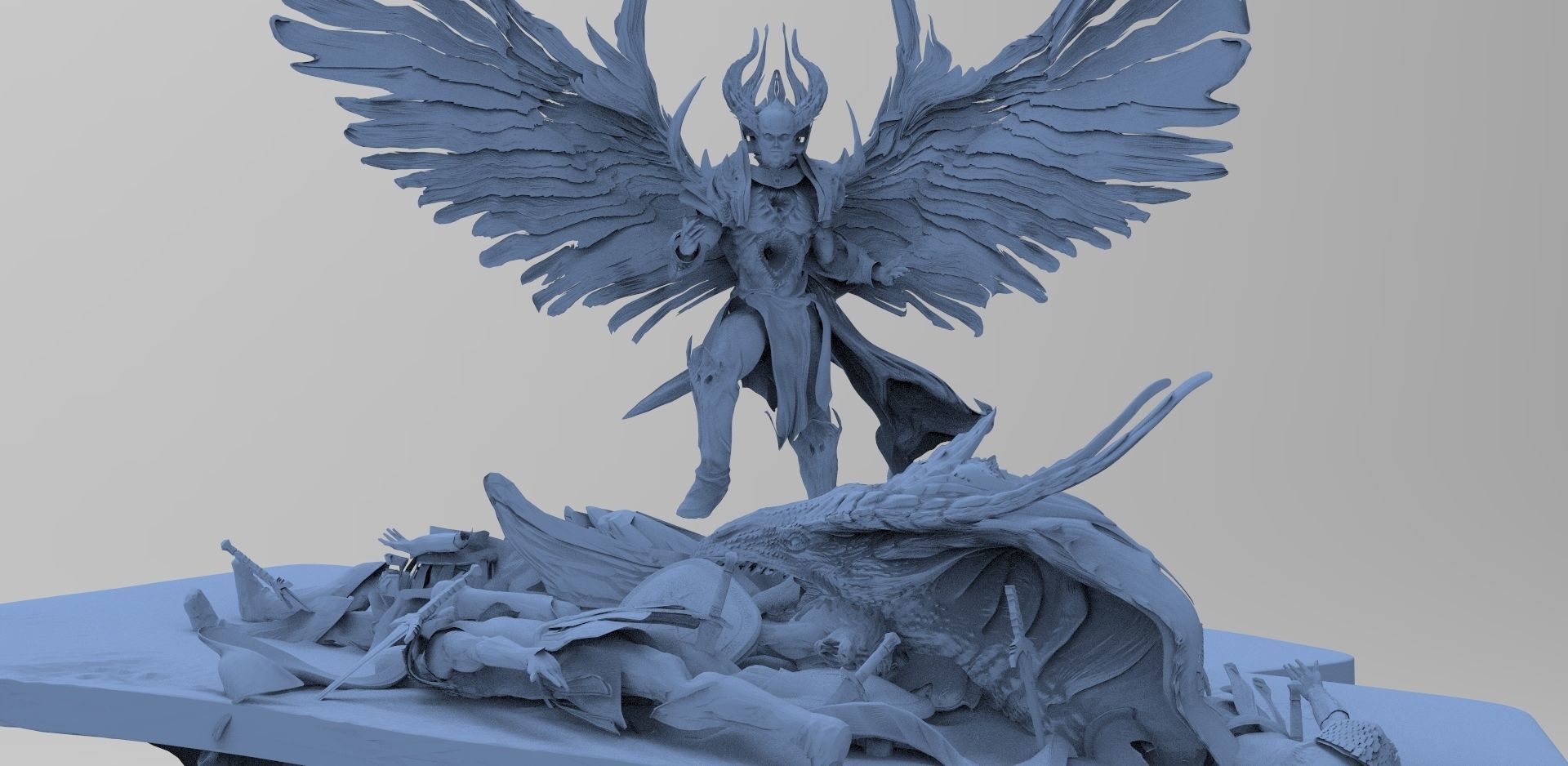 Evil angel Aftermath 3D model | CGTrader