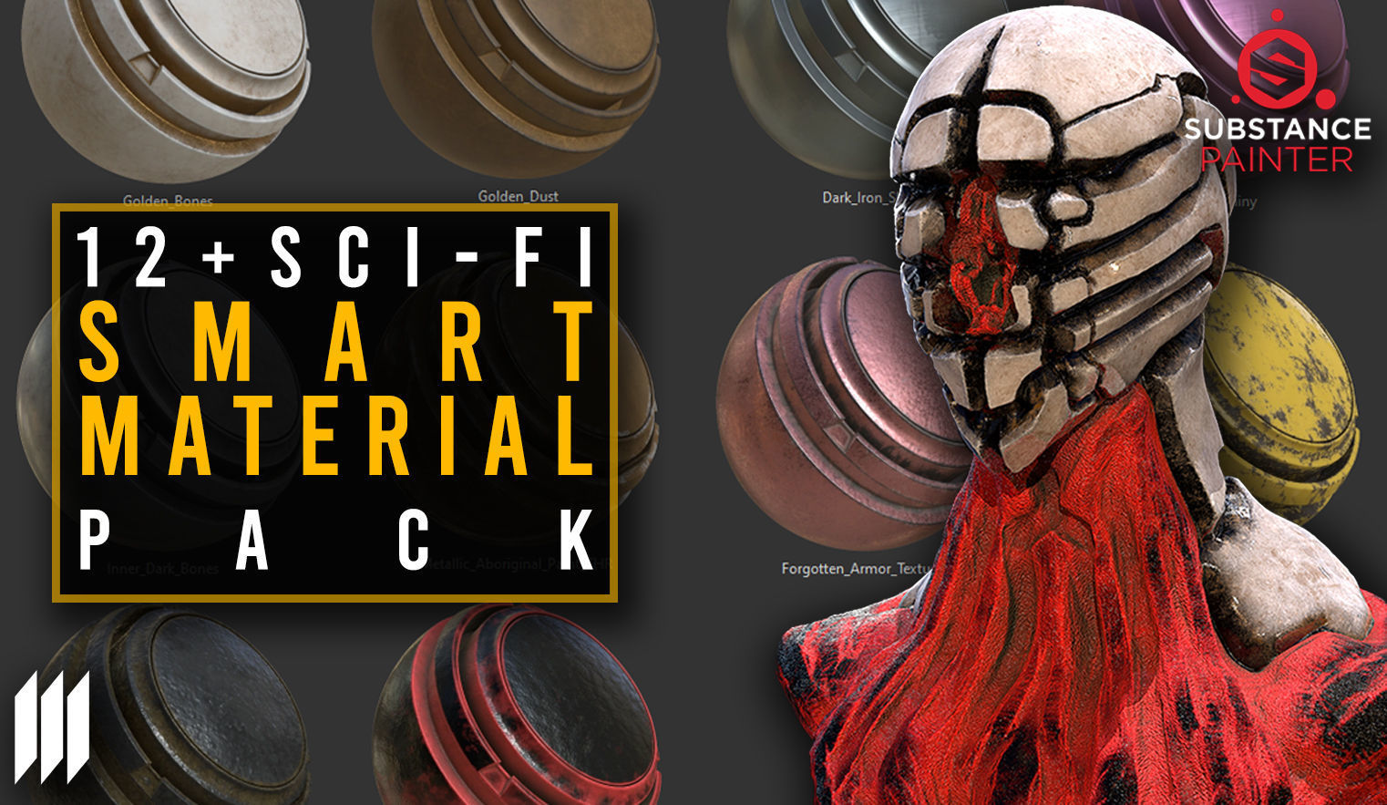 12 Creatures - Sci-fi Smart Materials Pack For Substance Painter ...