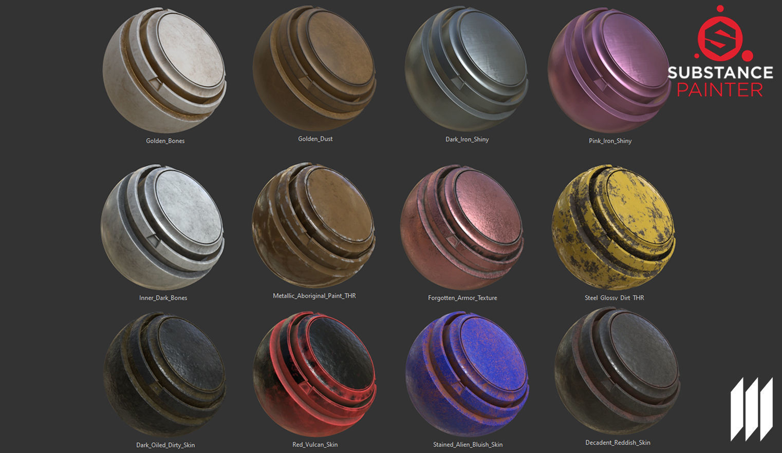 12 Creatures - Sci-fi Smart Materials Pack For Substance Painter ...