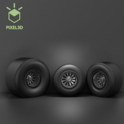 Drag wheel R3 3D model 3D printable | CGTrader