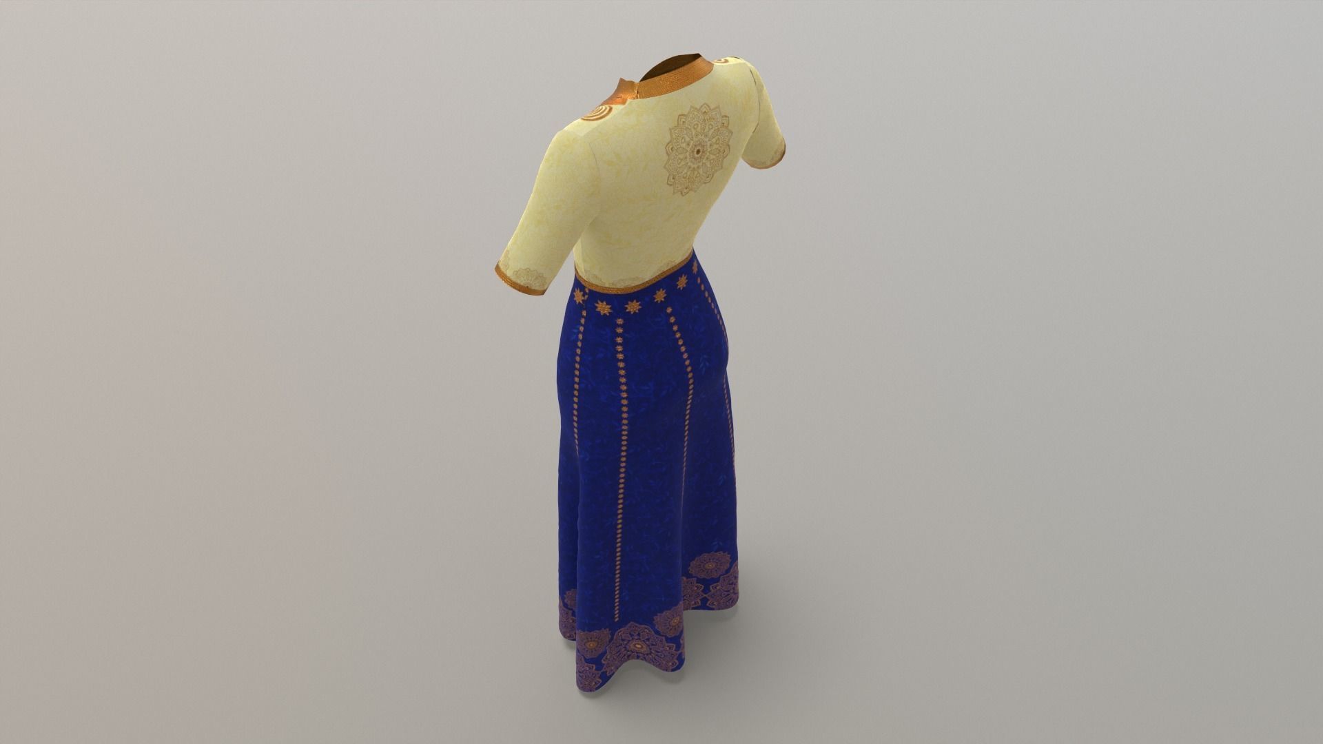 3D model Indian Wedding Party Dress Costume VR / AR / low-poly | CGTrader