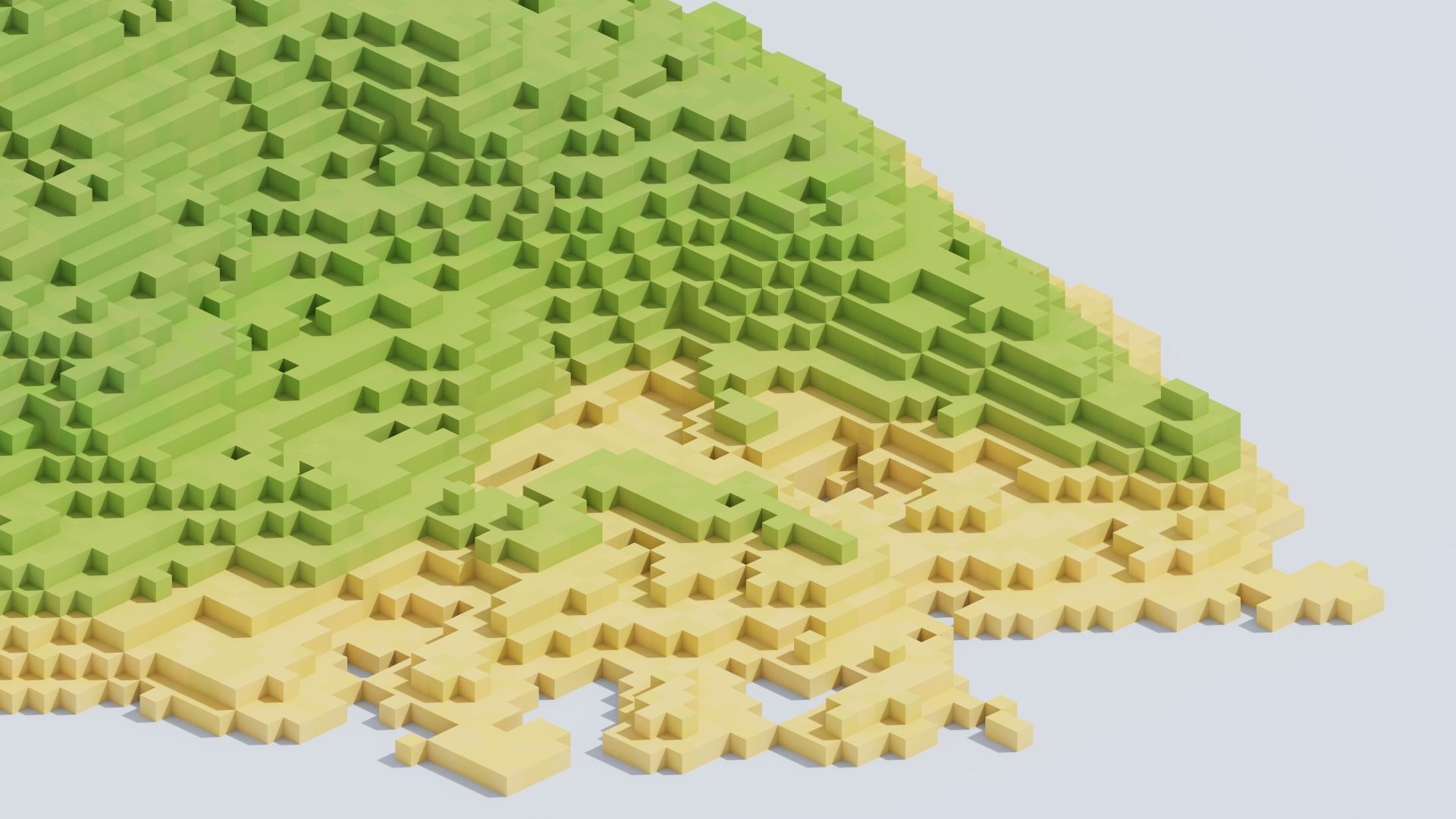 3D model Voxel Landscapes T20 VR / AR / low-poly | CGTrader