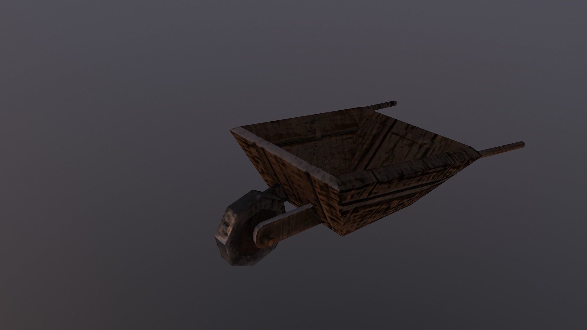 Low Poly Wheelbarrow free VR / AR / low-poly 3D model | CGTrader