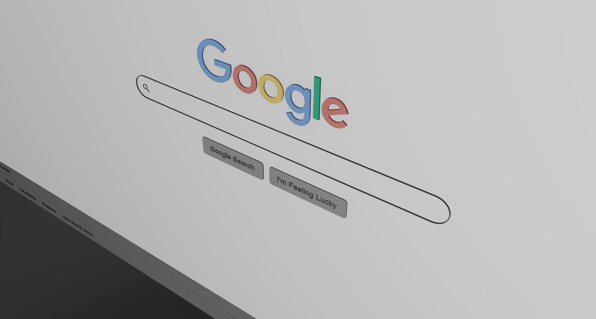 Google Search Web Page 3D free VR / AR / low-poly 3D model | CGTrader
