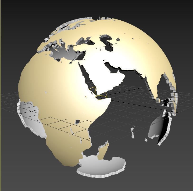 Earth continents globe 3D model | CGTrader