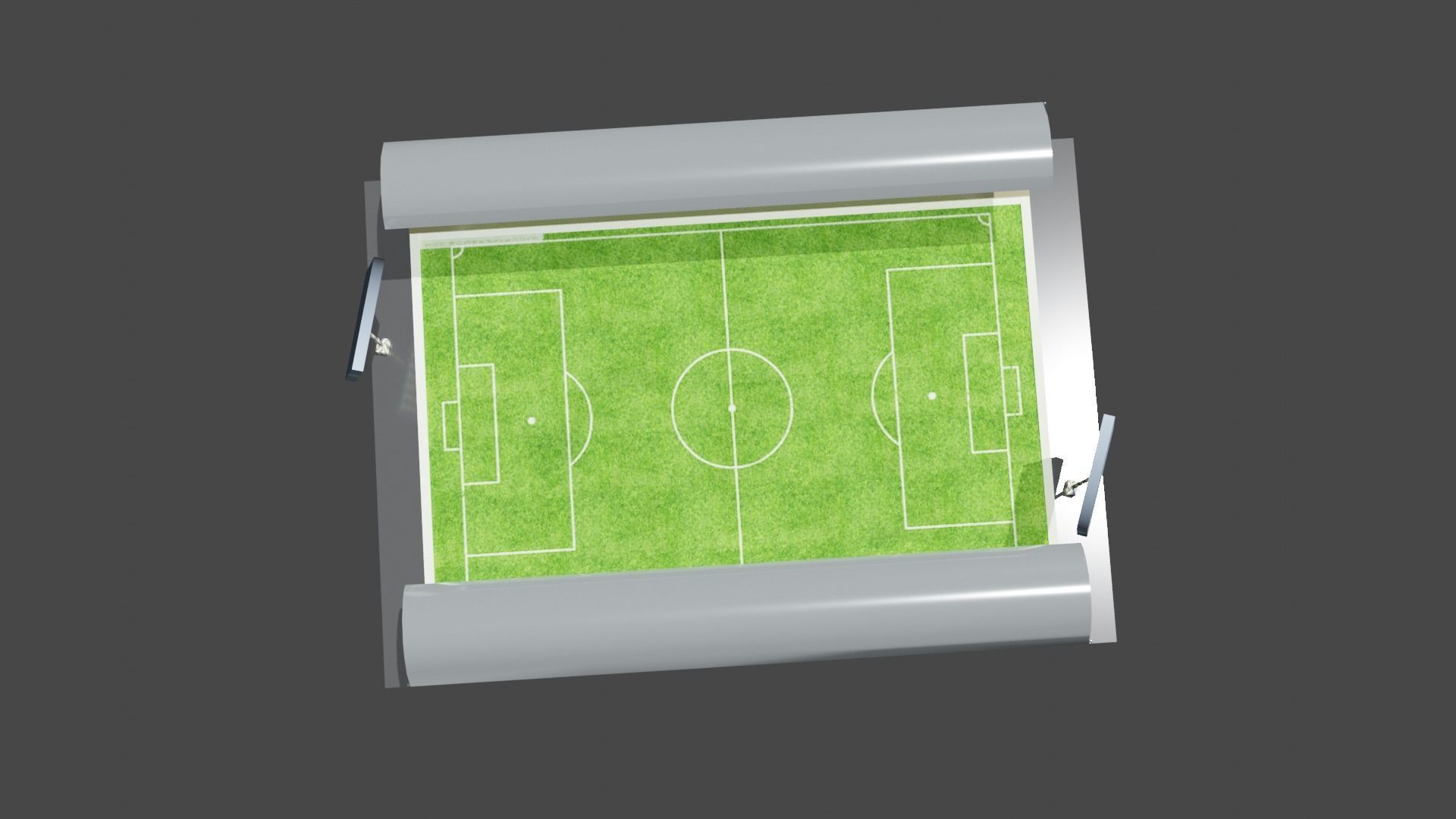 3D model football ground VR / AR / low-poly | CGTrader