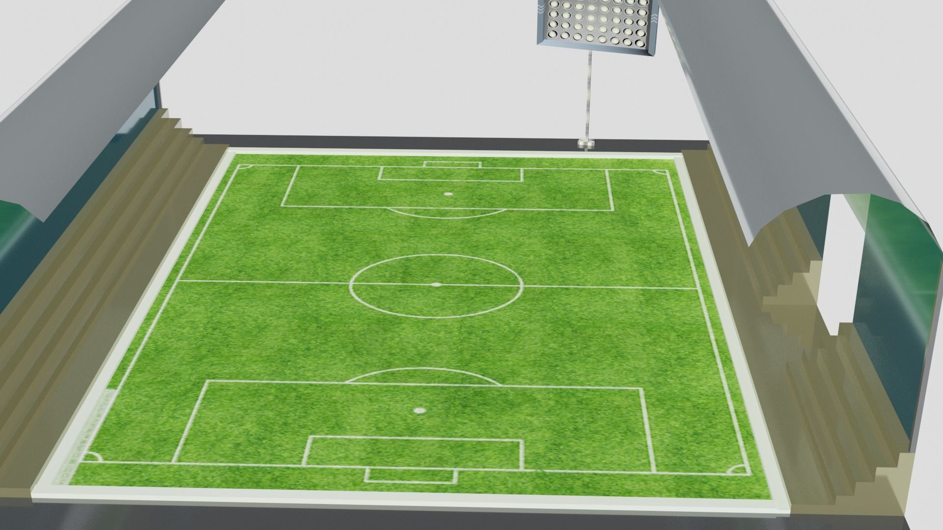 3D model football ground VR / AR / low-poly | CGTrader