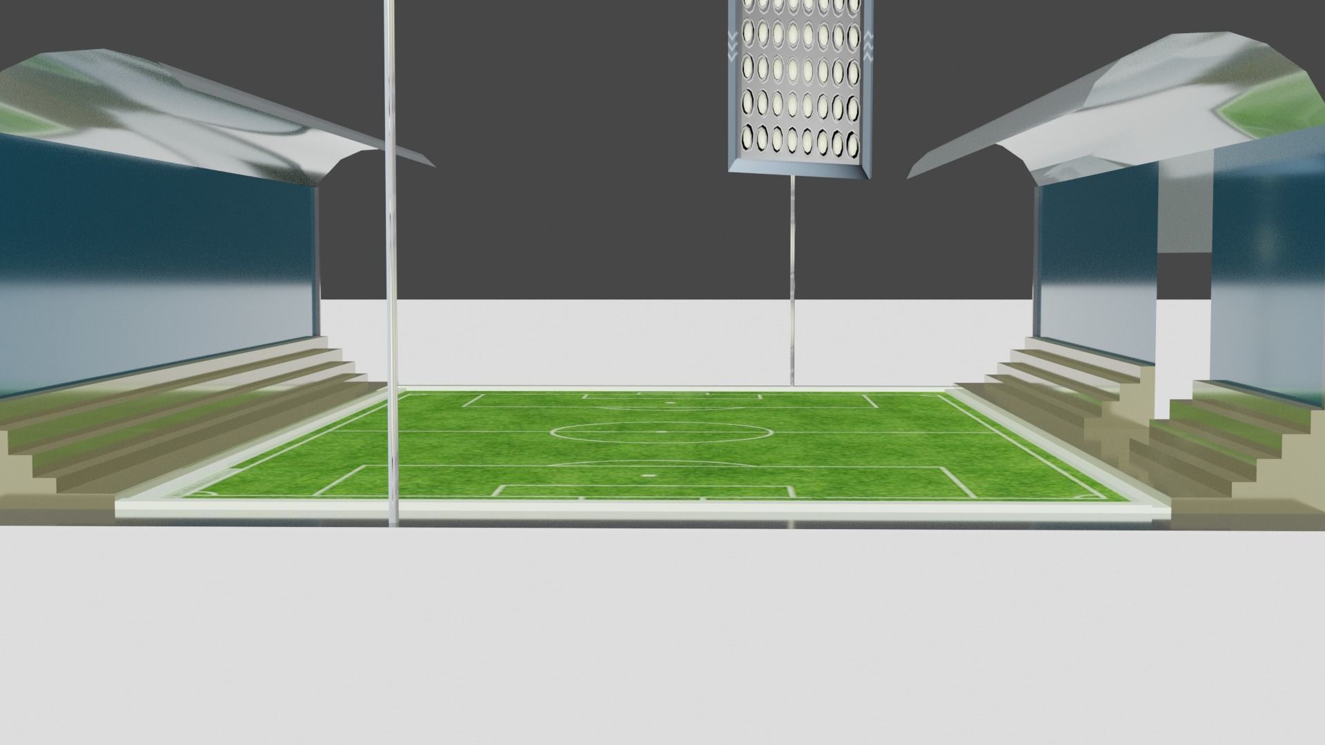 3D model football ground VR / AR / low-poly | CGTrader