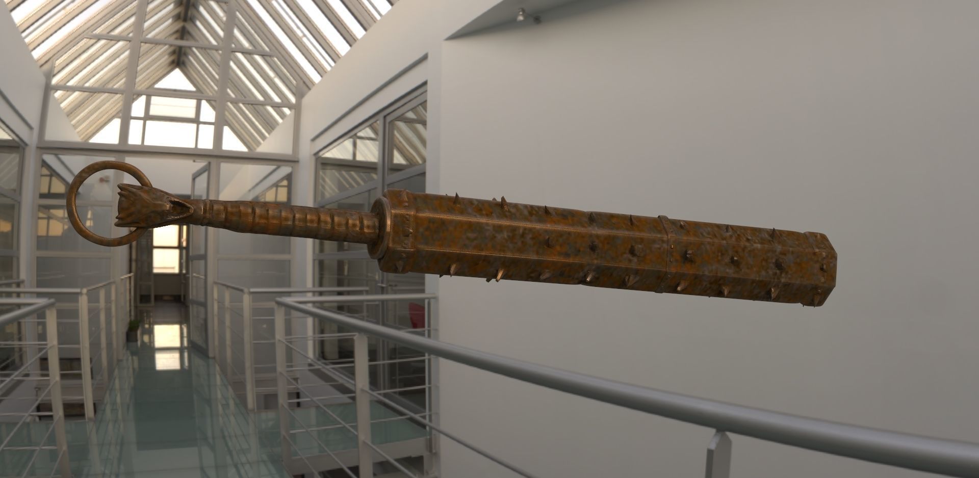 Tetsubo sword with spikes 3D model | CGTrader