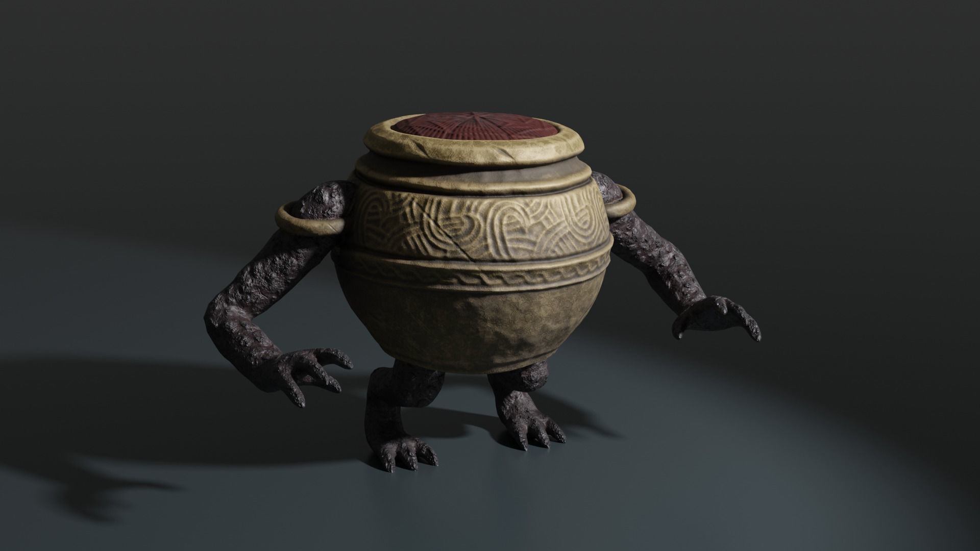 3D model Monster Pot Elden ring Character Animated VR / AR / low-poly ...