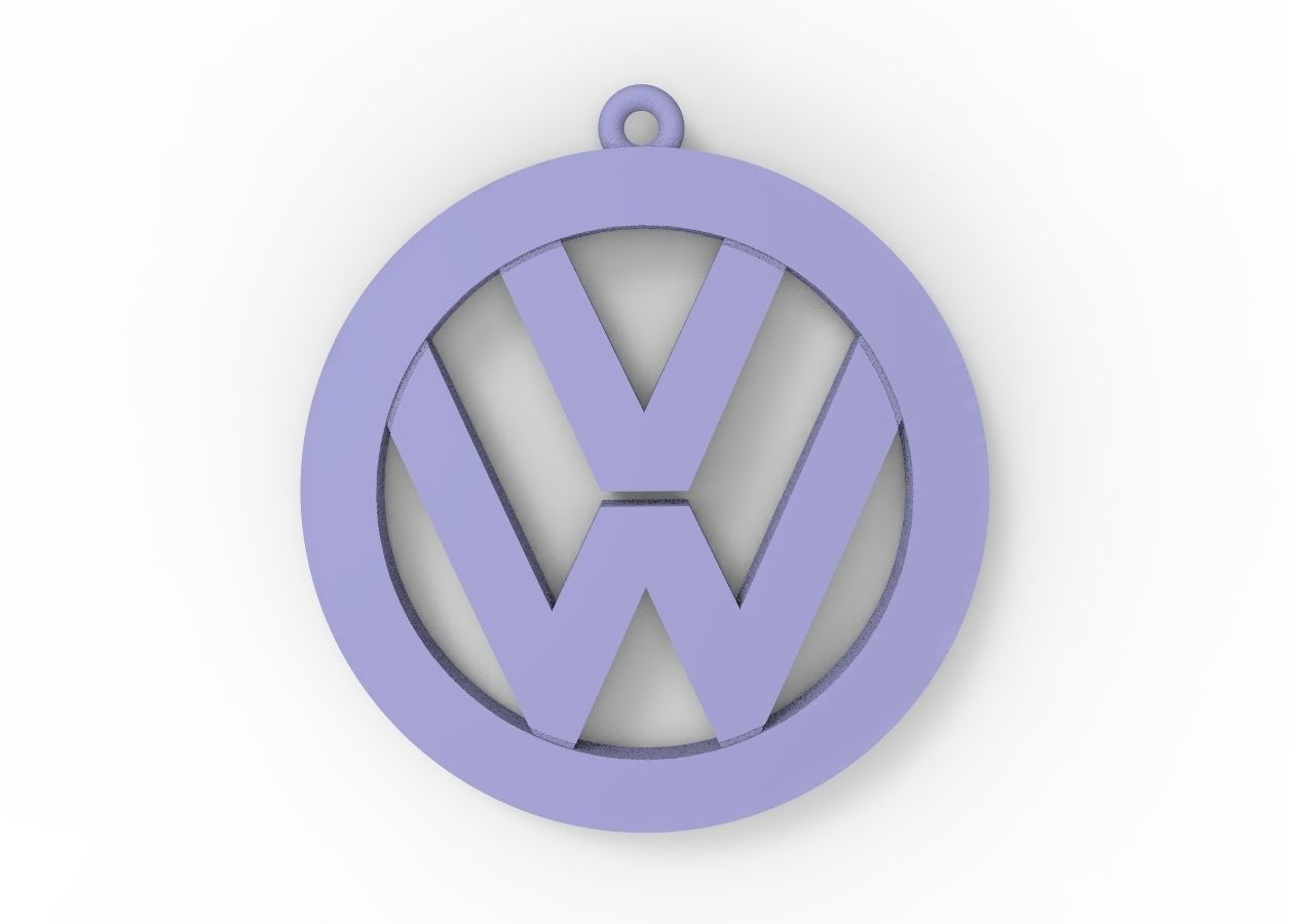 Volkswagen logo 3D model 3D printable | CGTrader
