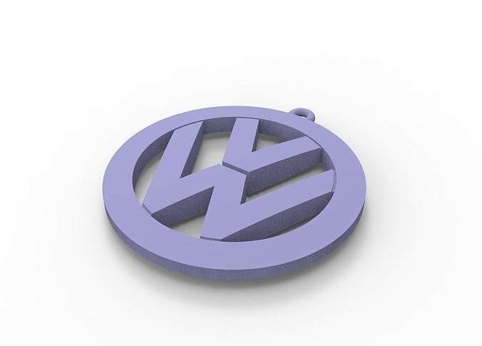 Volkswagen logo 3D model 3D printable | CGTrader