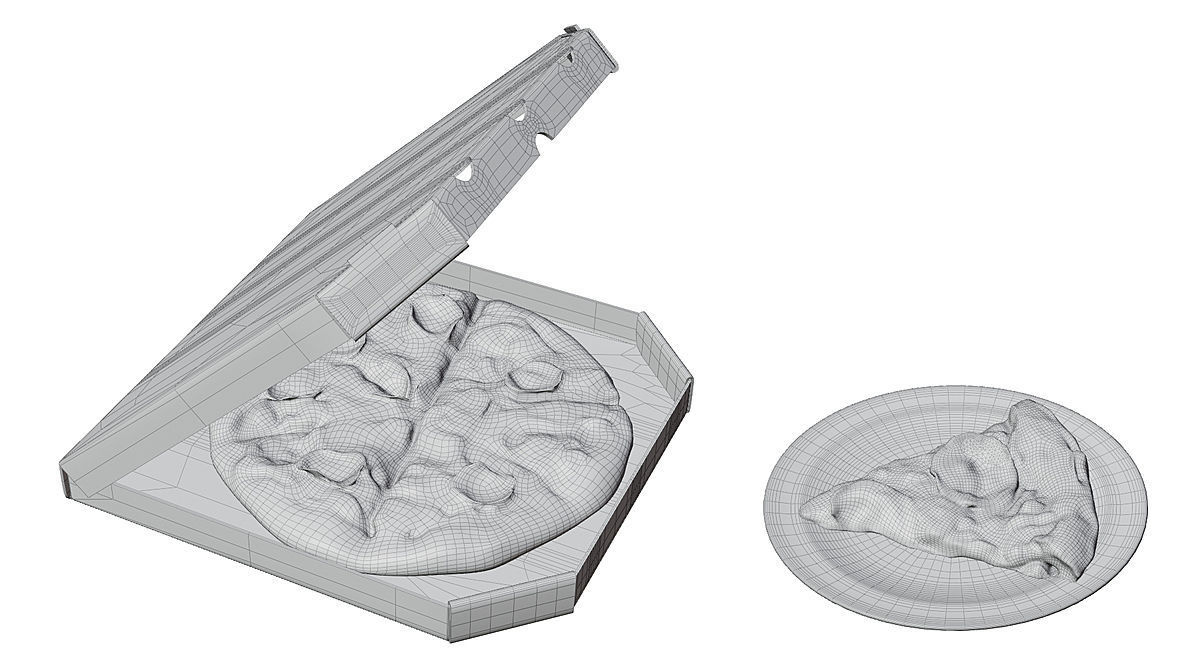 Pizza BLENDER 3D Model Cycles 3D model | CGTrader