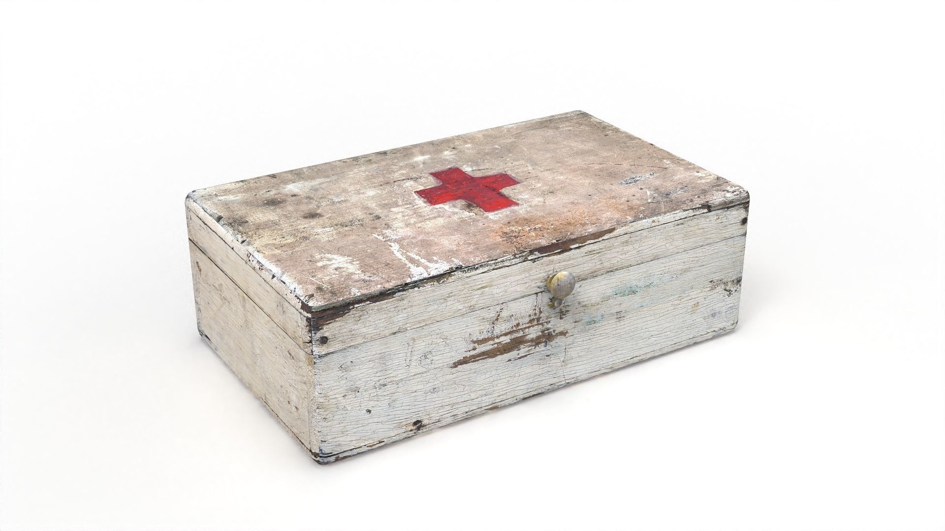 3D model Old Wooden Medical Box VR / AR / low-poly | CGTrader