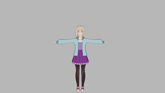 anime model Cartoon characters 3D model animated | CGTrader