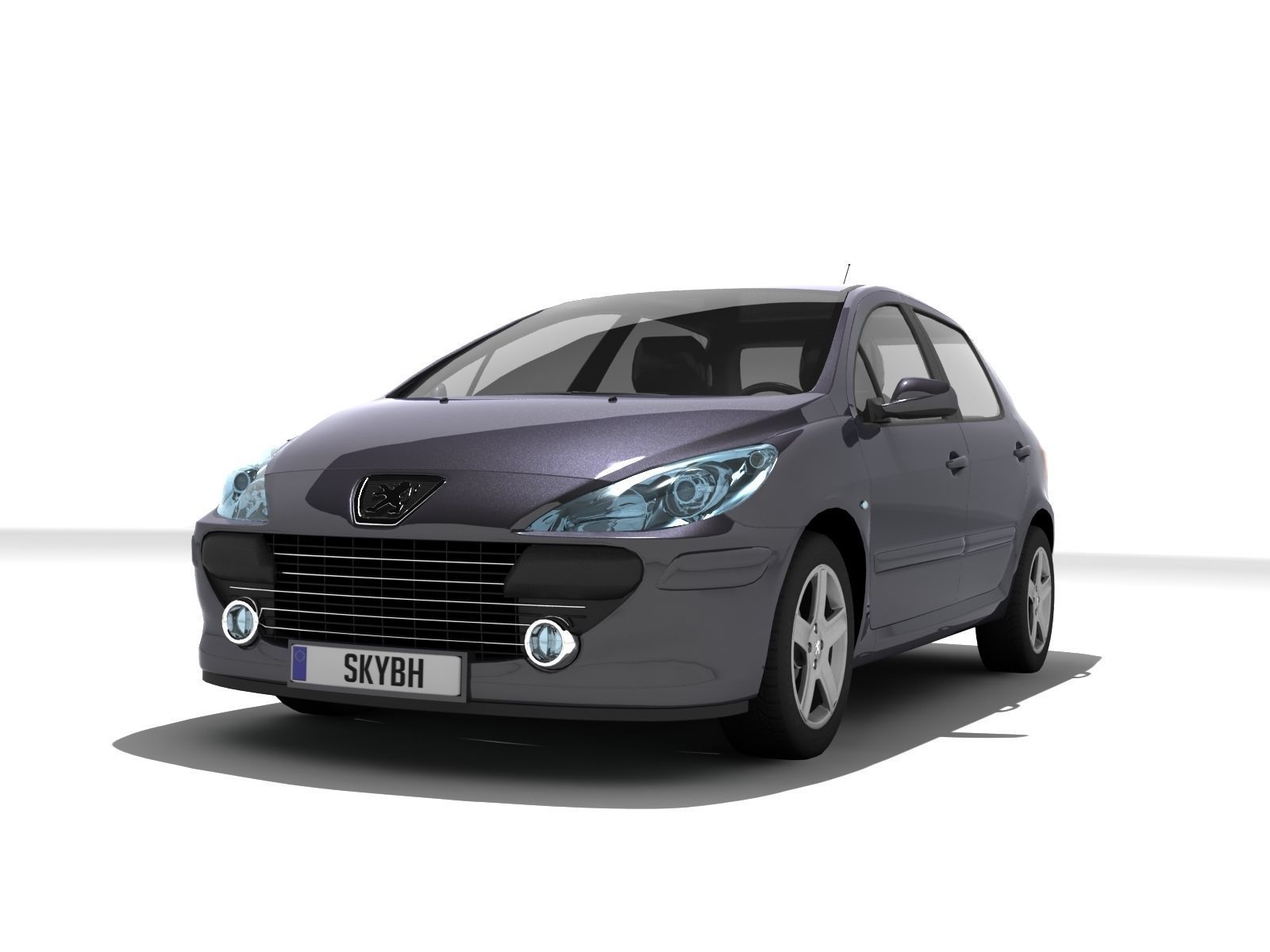 3D model Peugeot 307 Sport pack VR / AR / low-poly | CGTrader