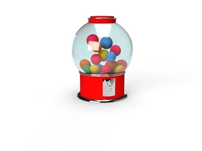 simple candy dispenser free 3D model | CGTrader