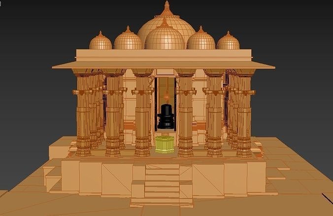 SHIVA TEMPLE 3D MODEL - INDIA RAJASTHAN 3D model | CGTrader