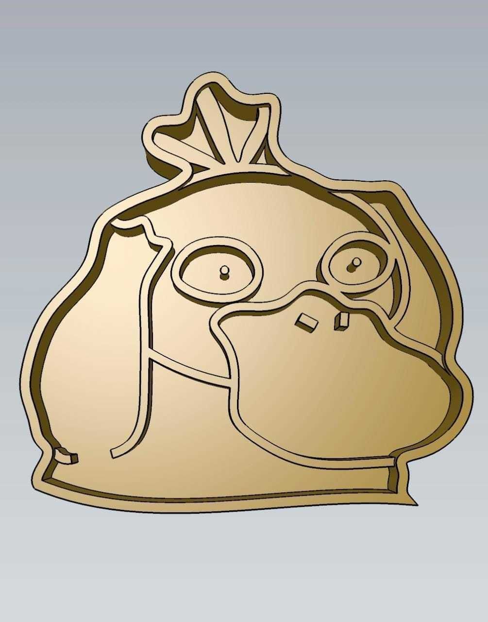 Pokemon Psyduck Cookie Cutter Stamp Cake Decorating 3D model animated ...