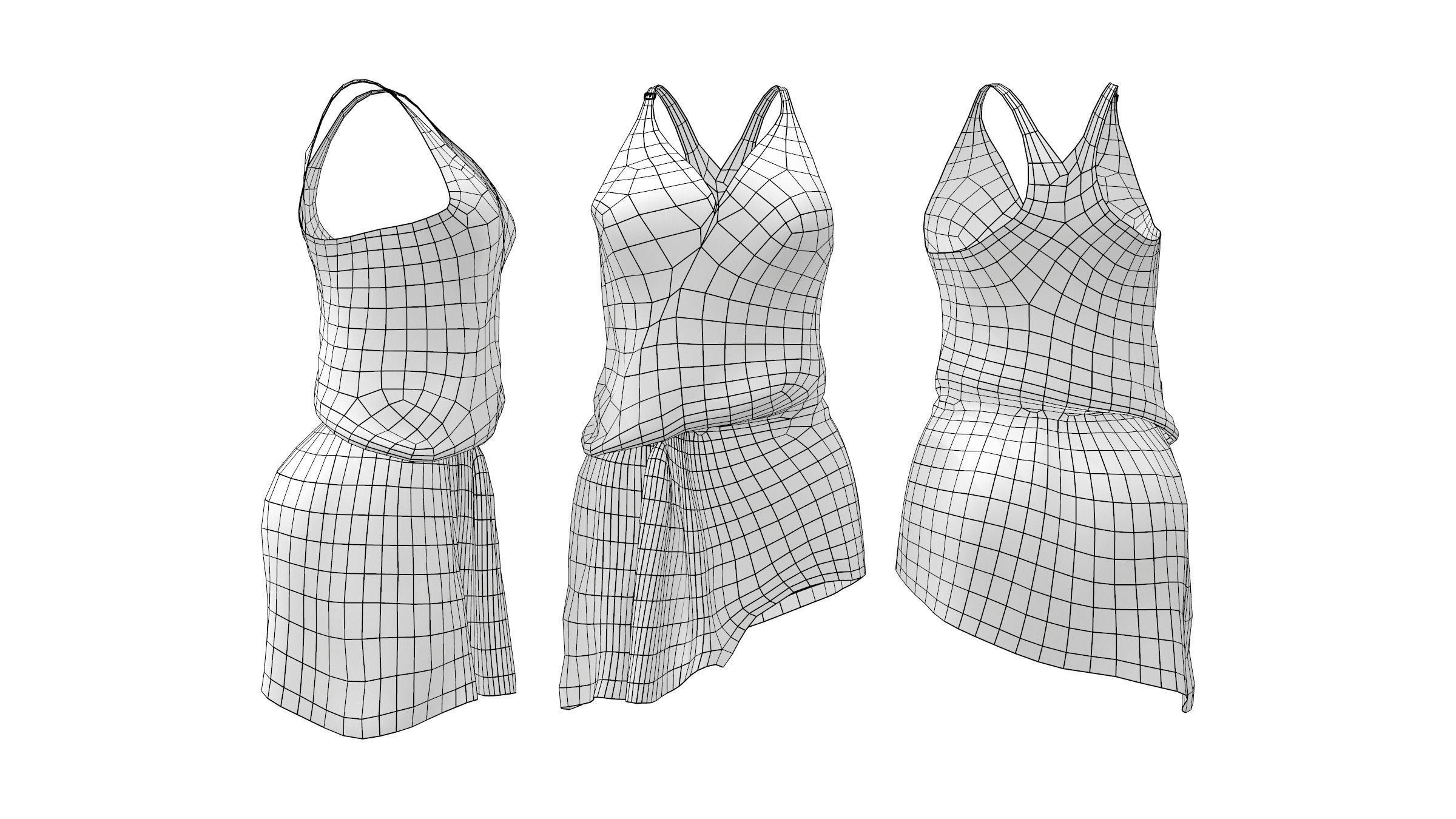 3D model Toga Dress VR / AR / low-poly | CGTrader