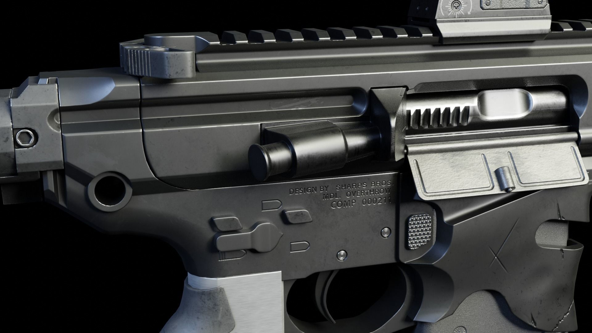 3D model Sig Sauer MCX Custom build Sig Sauer MCX Virtus VR / AR / low ...