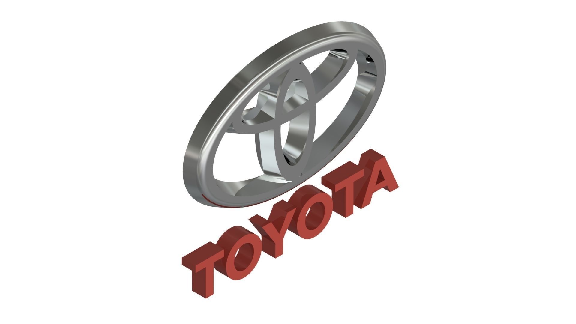 3D Toyota Emblem 3D model | CGTrader