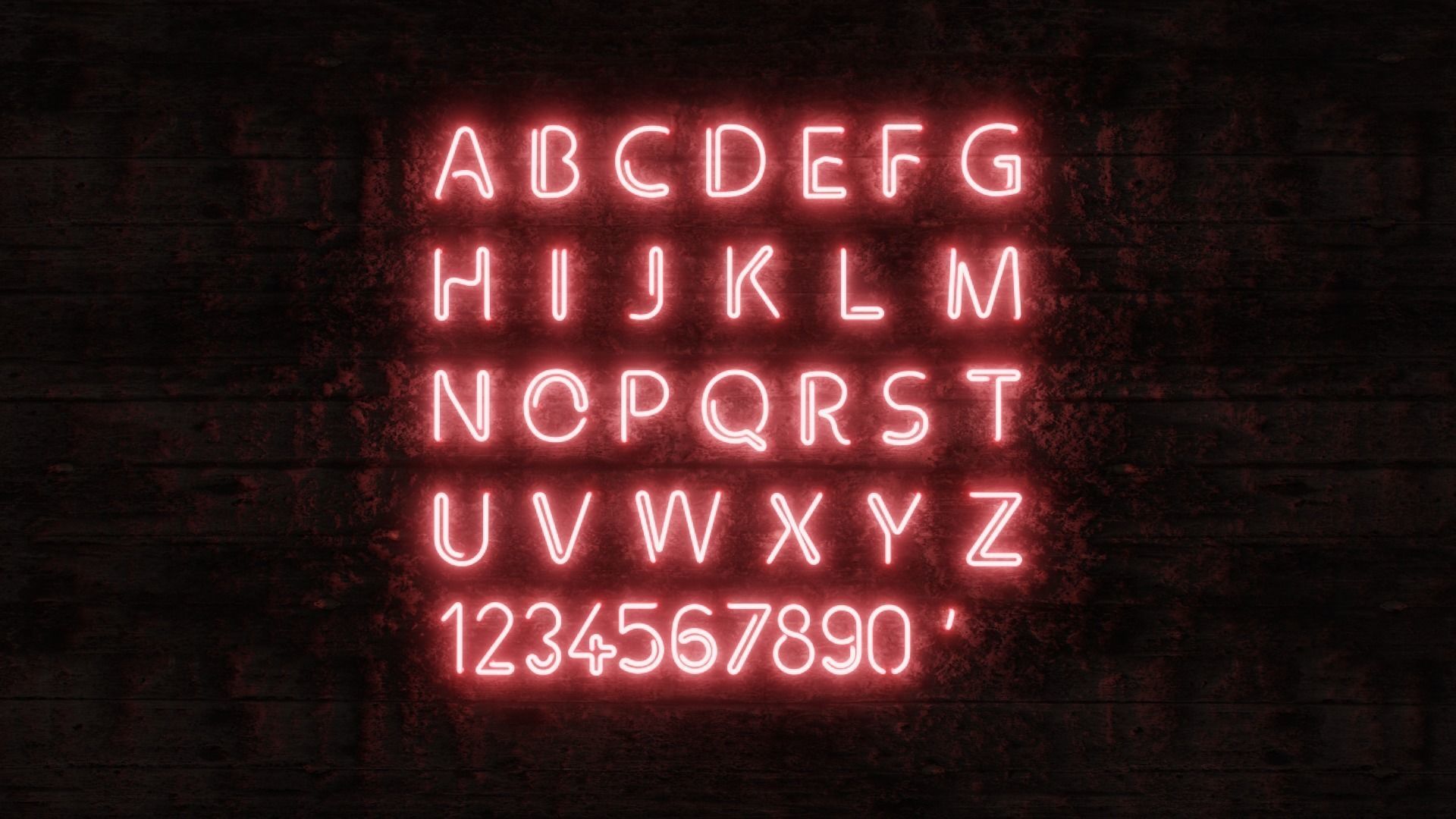 3D NEON LETTERS | CGTrader