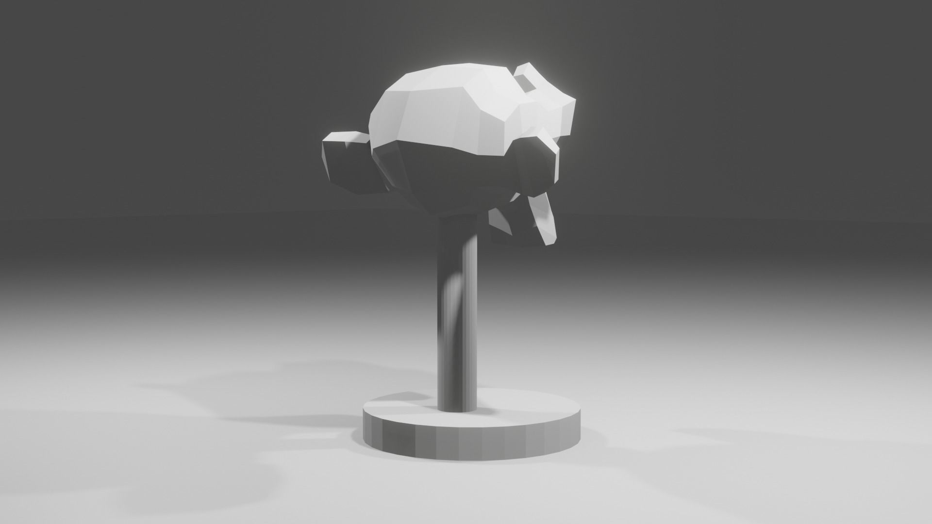 3D model Monkey Head Statue VR / AR / low-poly | CGTrader