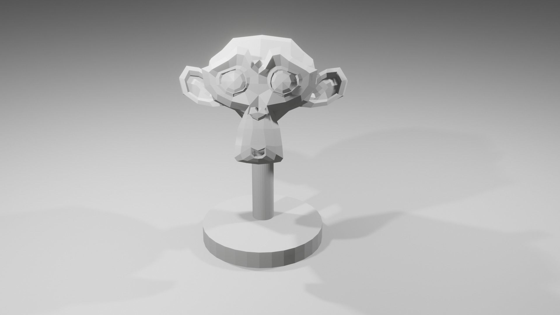 3D model Monkey Head Statue VR / AR / low-poly | CGTrader