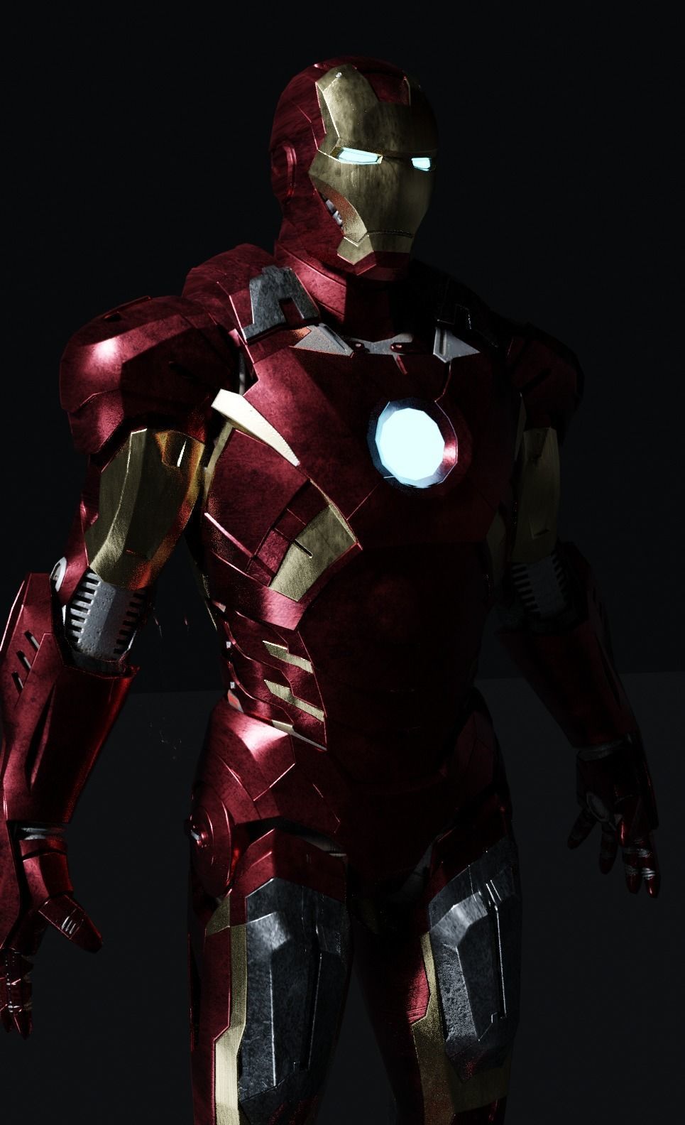 Iron Man MK-7 Armour from The Avengers 2012 3D model animated rigged ...