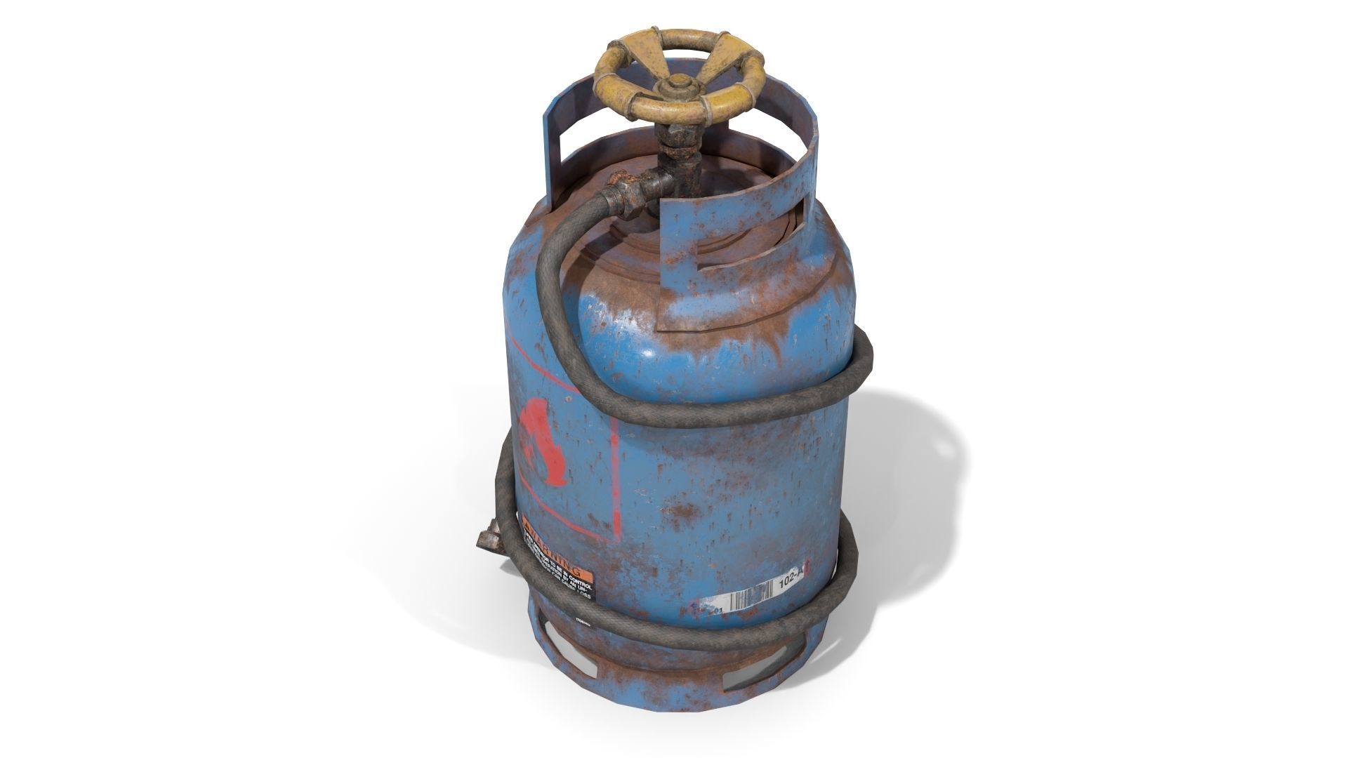 3D model Welding Torch Gas Cylinder VR / AR / low-poly | CGTrader