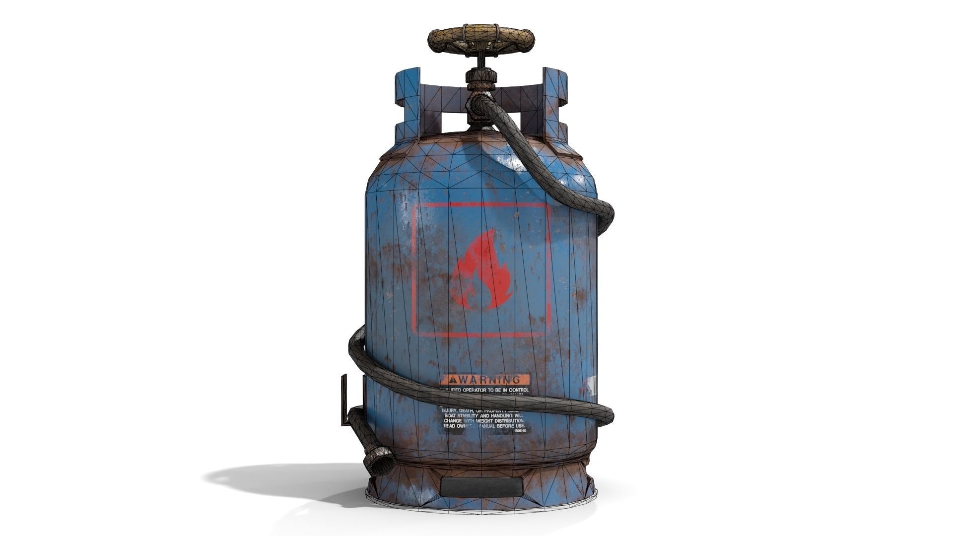 3D model Welding Torch Gas Cylinder VR / AR / low-poly | CGTrader