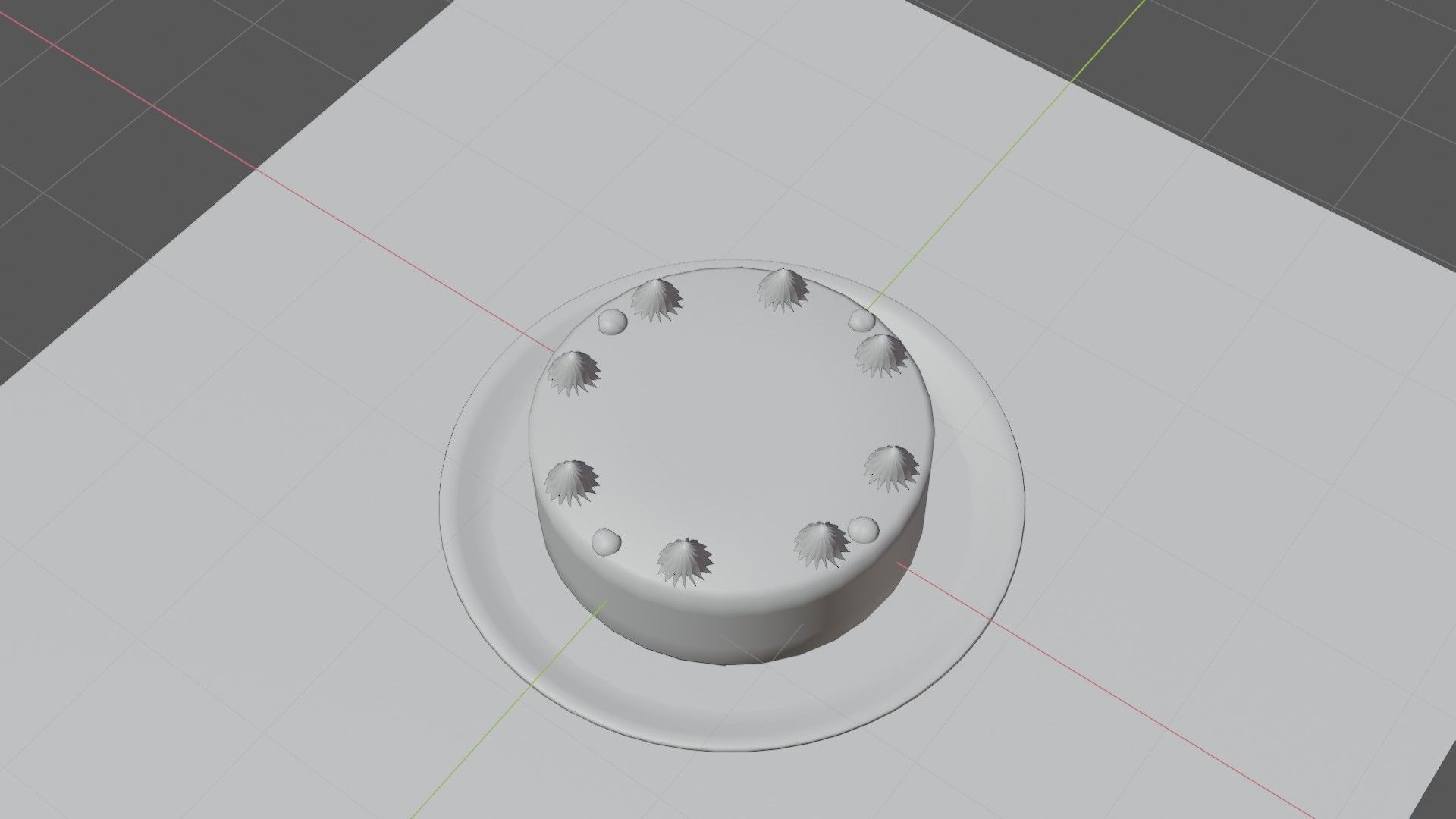 Low Poly Vanilla Cake free VR / AR / low-poly 3D model | CGTrader