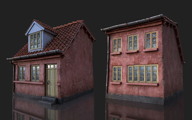 European House A1 3D model-texture 3D model | CGTrader