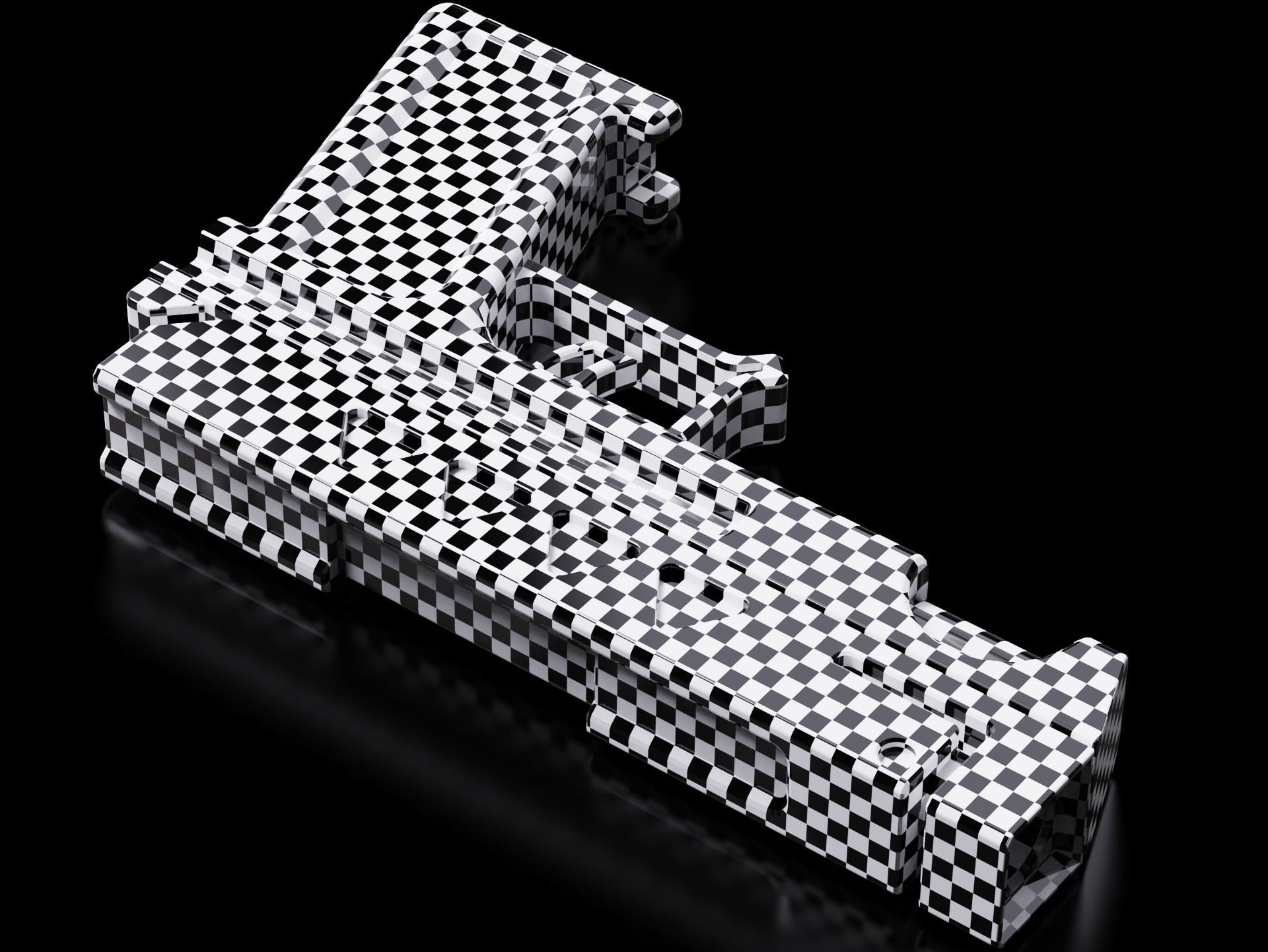 3D model Cyberpunk Pistol PBR Gun VR / AR / low-poly | CGTrader