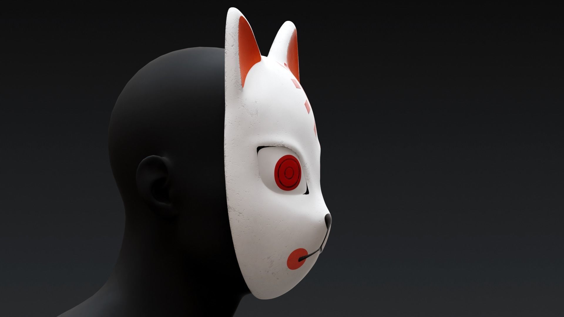 Demon Slayer - Tanjiro Mask textured and printable 3D model | CGTrader