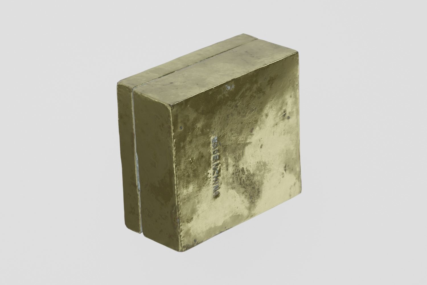 3D model Brass Snuff Box Oriental photogrammetry scan PBR 4K textures ...