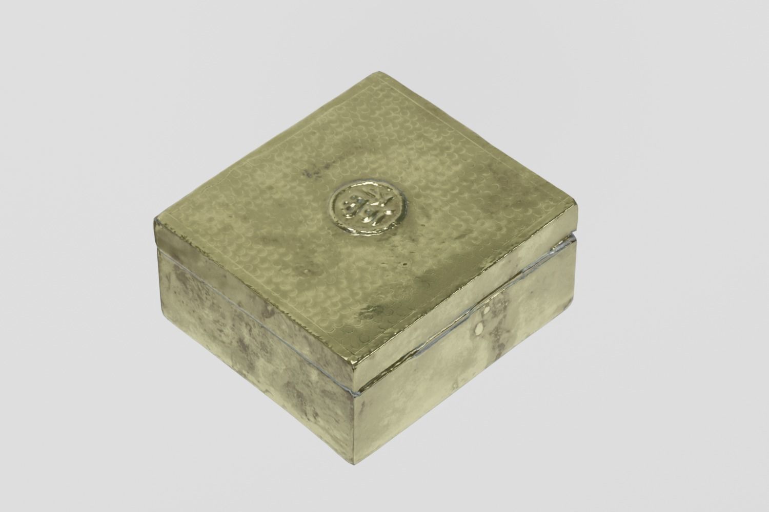 3D model Brass Snuff Box Oriental photogrammetry scan PBR 4K textures ...