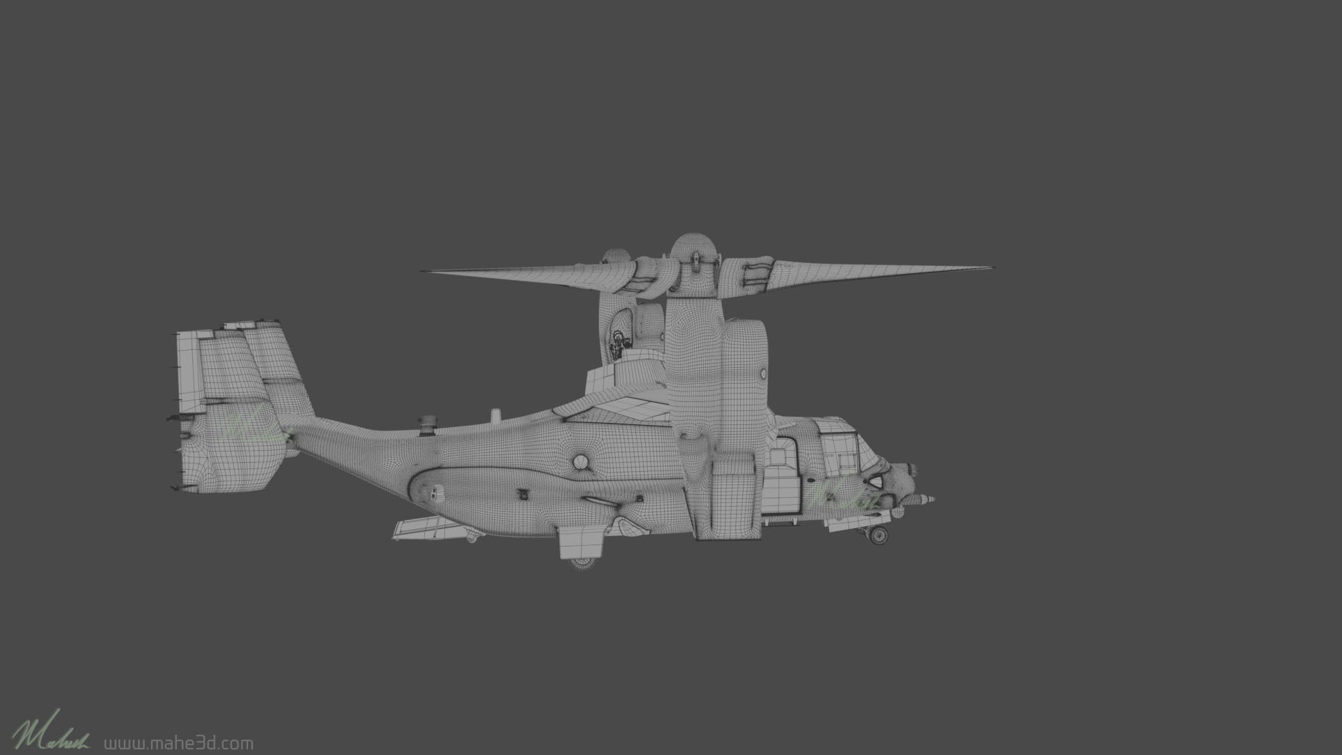MV22-Osprey 3D model animated rigged | CGTrader