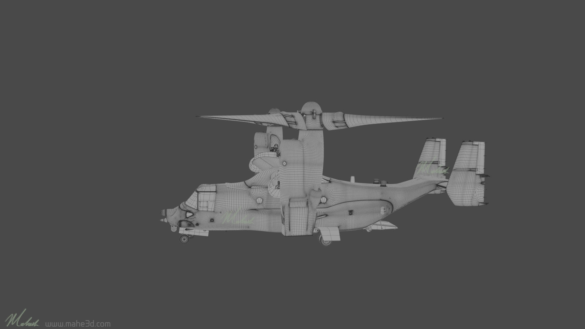 MV22-Osprey 3D model animated rigged | CGTrader