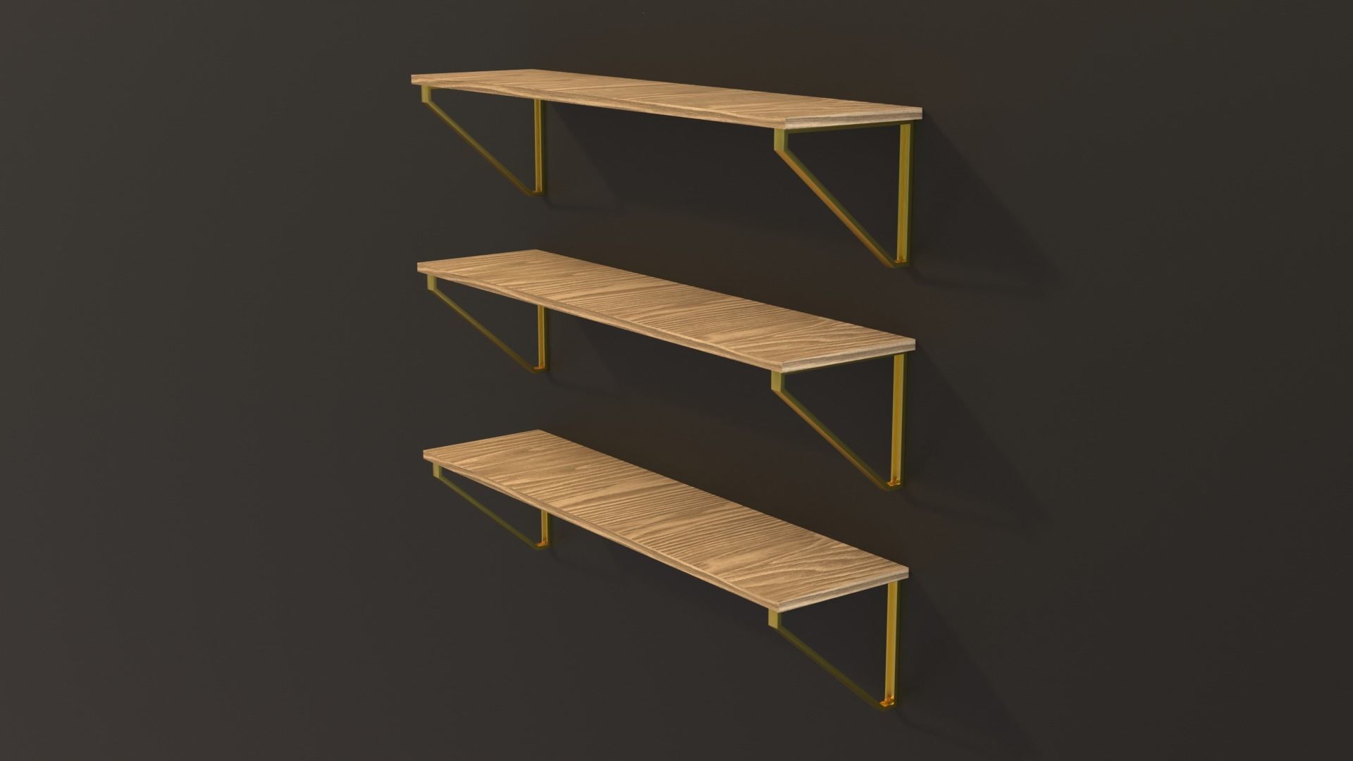 3D asset low-poly Shelf | CGTrader