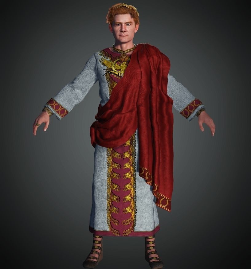 Ancient Rome Emperor 3D model rigged | CGTrader